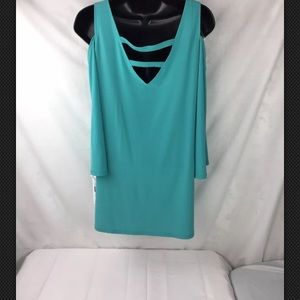 coco blanco | Tops | Coco Bianco Lined Cold Shoulder Top Blouse Size M ...